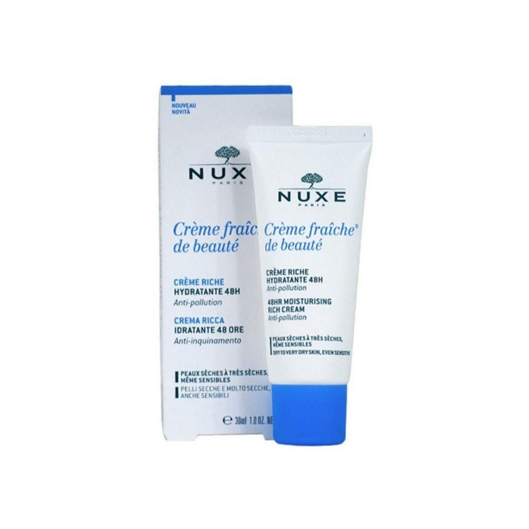 NUXE CRÈME FRAÎCHE DE BEAUTÉ - CRÈME RICHE HYDRATANTE 30ML - votrepara NUXE CRÈME FRAÎCHE DE BEAUTÉ - CRÈME RICHE HYDRATANTE 30ML - votrepara